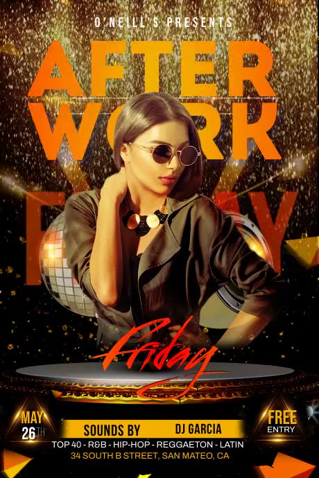 AFTER WORK FRIDAY PARTY | PosterMyWall