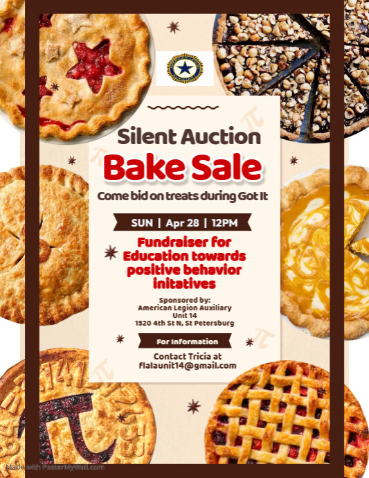 Silent Auction Bake Sale | PosterMyWall