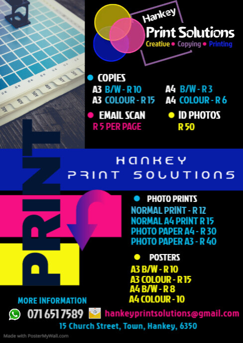 Copy of Printshop Price List 2 | PosterMyWall