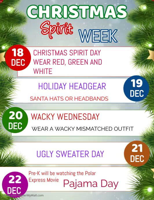 spirit week | PosterMyWall