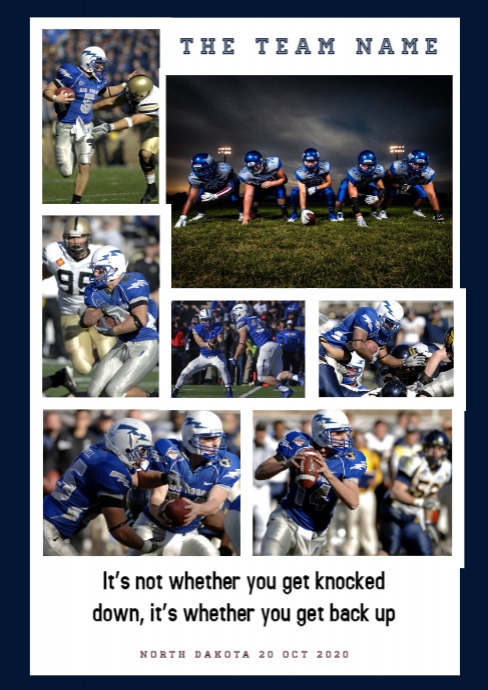 Copy of Football Collage | PosterMyWall