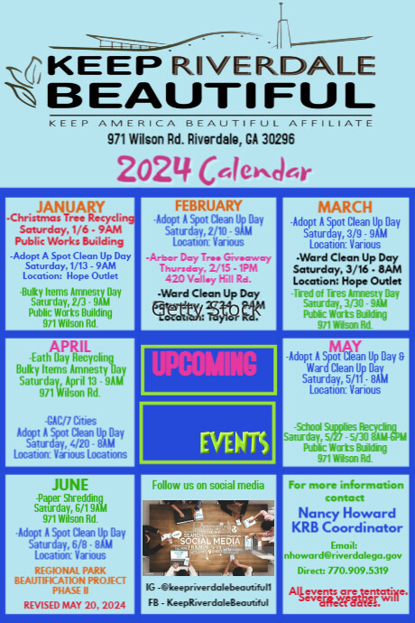 KRB 2024 Yearly Calendar (Jan - Jun) (1) | PosterMyWall