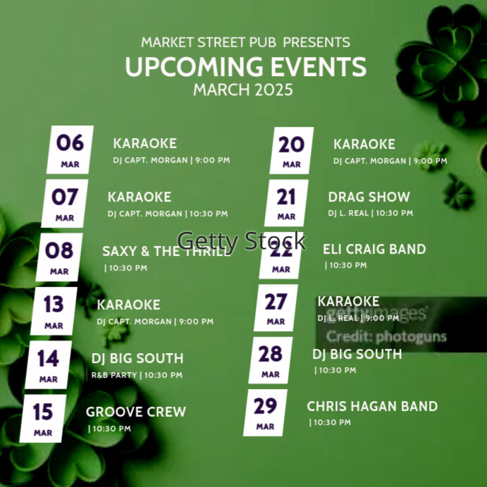 Apr Line-up | PosterMyWall