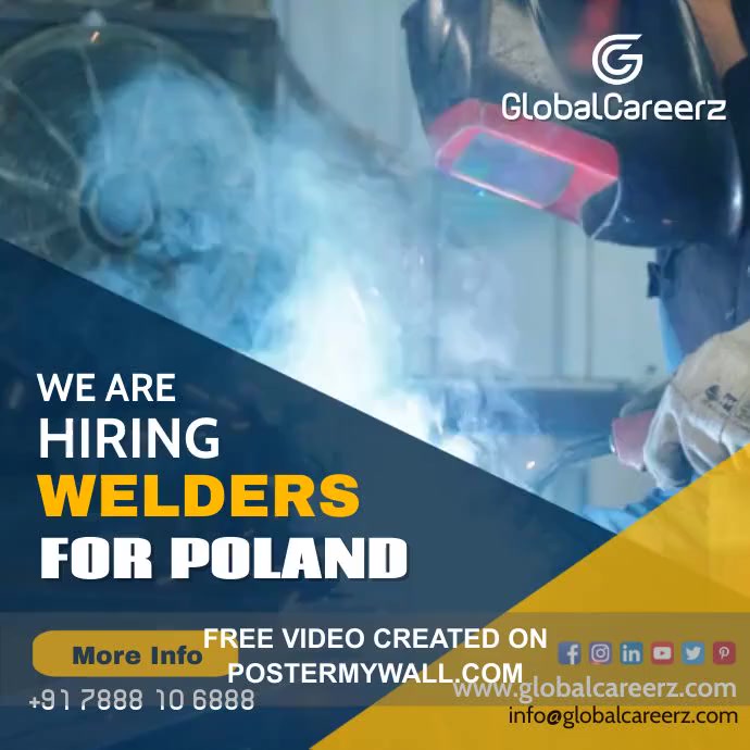 welders hiring instagram post advertising | PosterMyWall