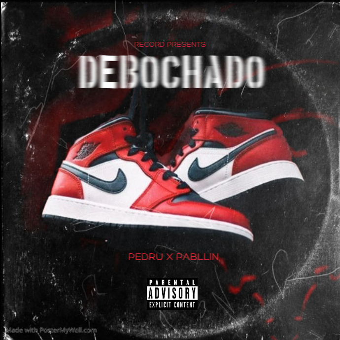 Cópia de Nike Jordan 1 RAP CD Album / Mixtape Cover Design Template ...