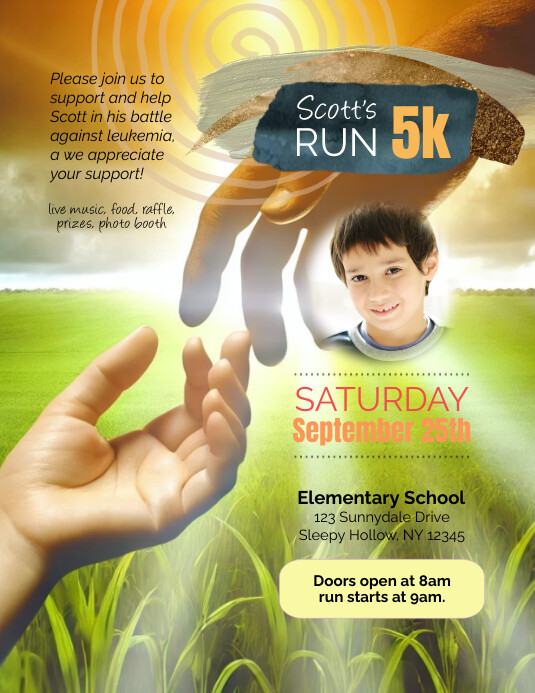 Copy of 3k 5k Run Walk Fundraising Benefit Template | PosterMyWall