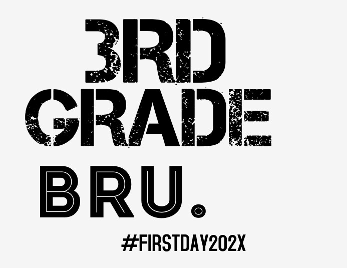 3rd grade BRUH printable poster Template | PosterMyWall