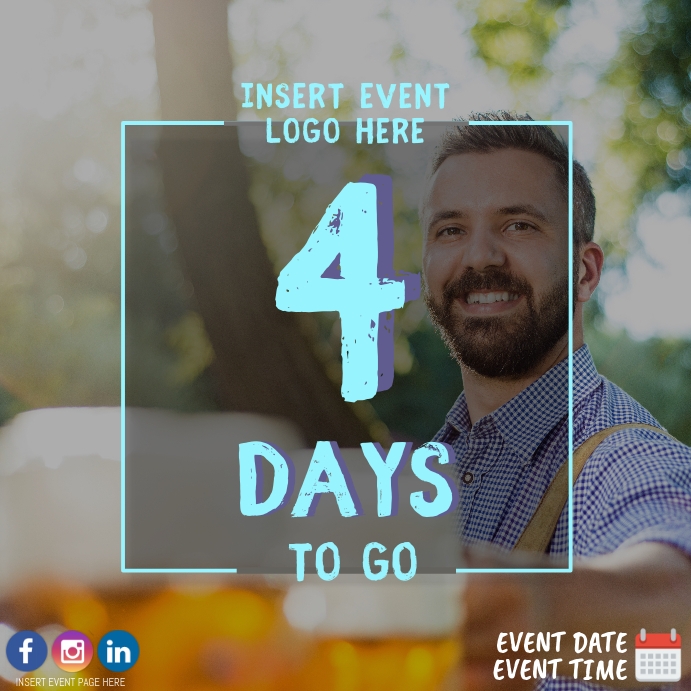 4 Days to Oktoberfest Event Countdown Template | PosterMyWall