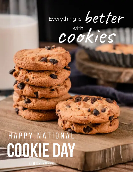 4 Dec - National Cookie Day Template | PosterMyWall