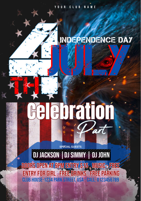 Copy of 4 july celebration party poster | PosterMyWall