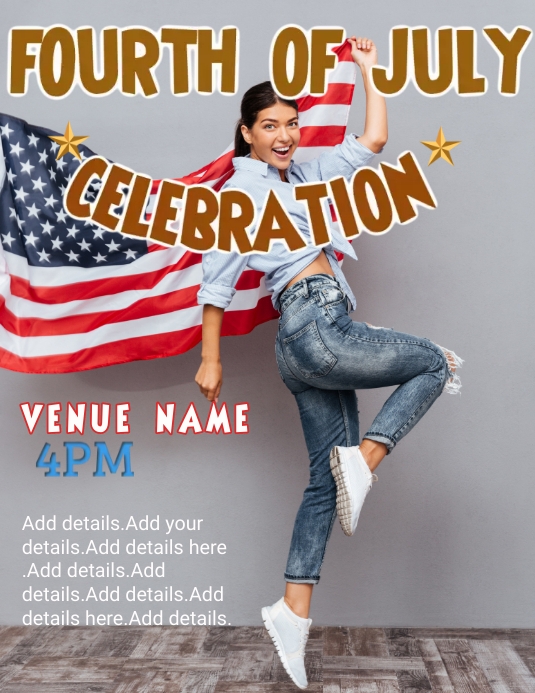 Modèle 4 Of July Poster Prospectus | PosterMyWall