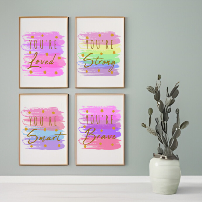 Copy of 4 -pieces inspirational frame 2 | PosterMyWall