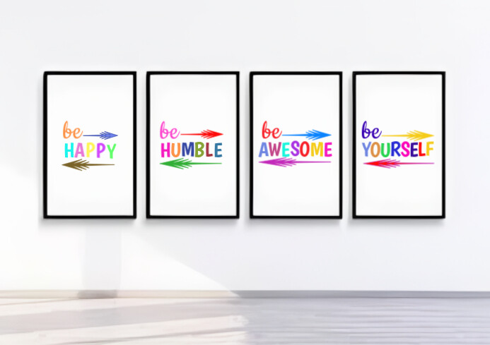 4 -pieces inspirational frame 4 Template | PosterMyWall