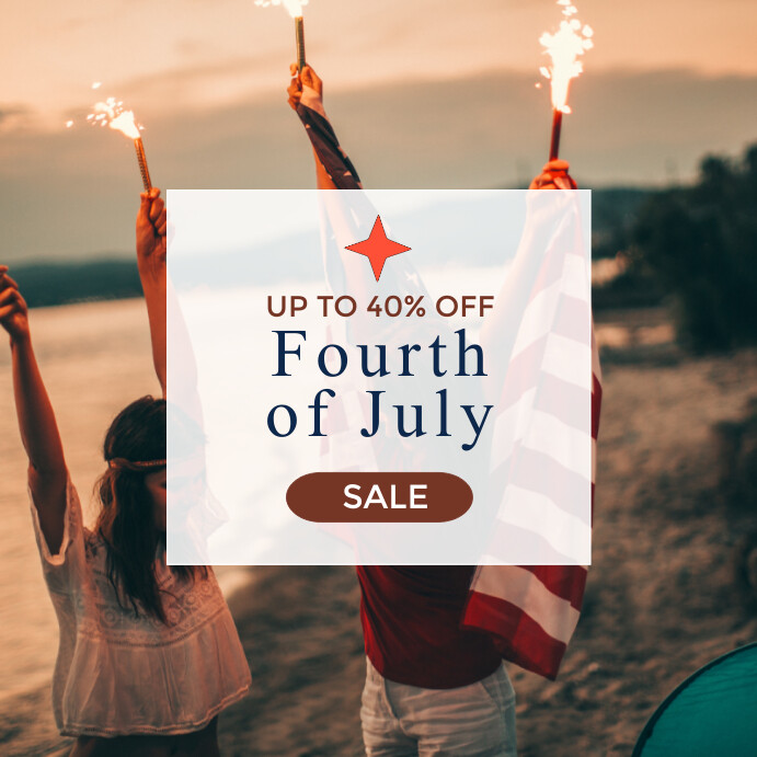 Modèle 4 TH OF JULY SALE INSTAGRAM POST | PosterMyWall