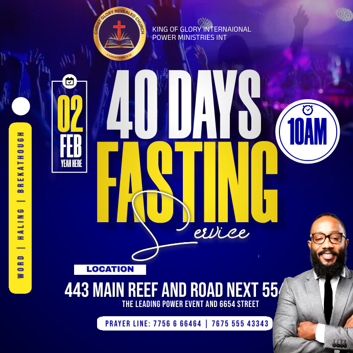 40 days of fasting Template | PosterMyWall