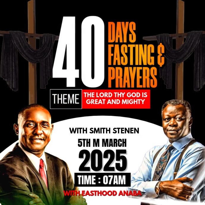 Copy of 40 fasting prayer | PosterMyWall