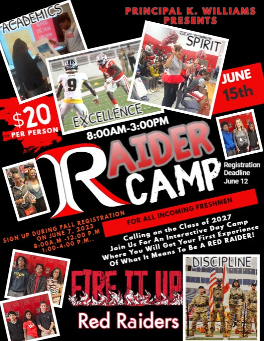 Football camp flyer template | PosterMyWall