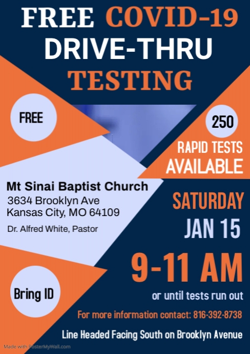 Copy of Covid-19 Drive-Thru Testing Flyer | PosterMyWall