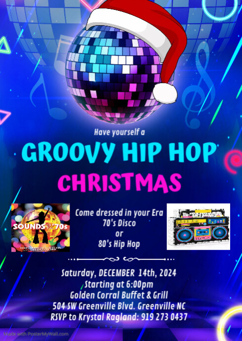 Glow disco dance party | PosterMyWall
