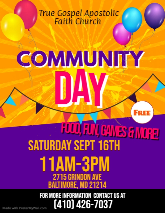 Orange College Community Day Flyer | PosterMyWall