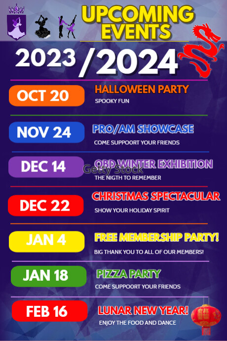Copy of 2023 UPCOMING EVENTS (1) | PosterMyWall