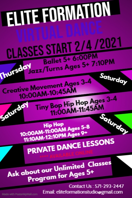 Elite Formation Summer Dance | PosterMyWall