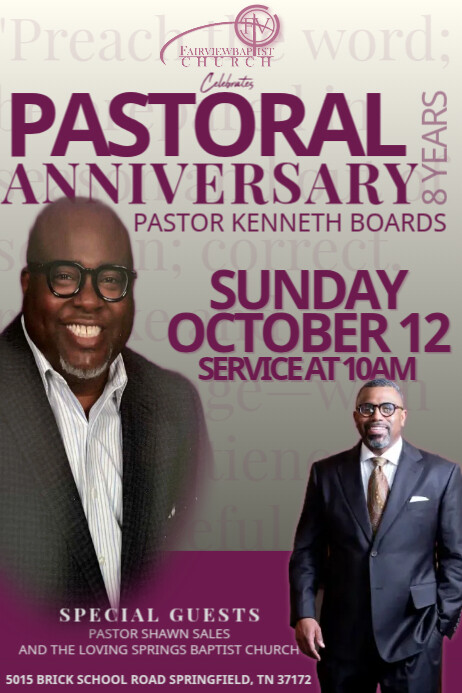 Church Flyer Pastor Appreciation | PosterMyWall