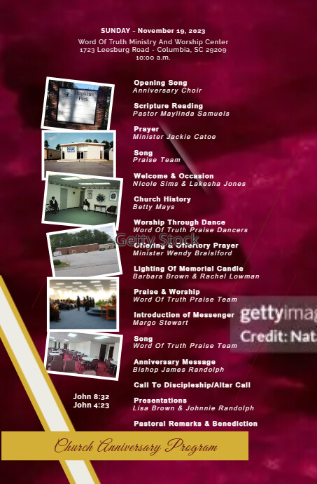 Copy of 2023 Church Revised_Sunday Program | PosterMyWall