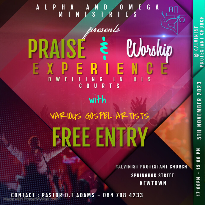 worship Service flyer template | PosterMyWall