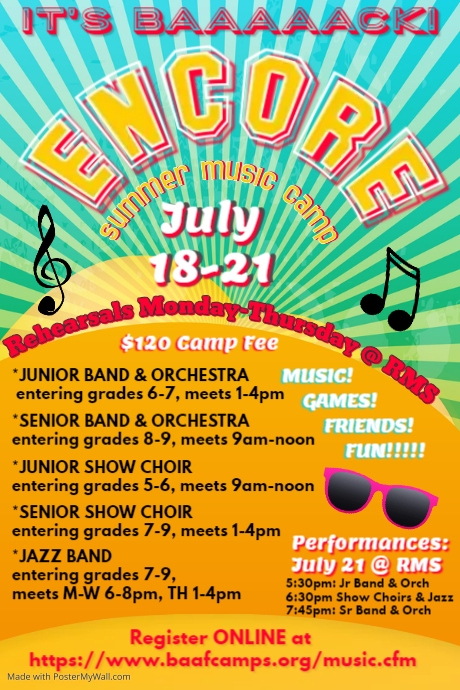 Encore 2022 | PosterMyWall