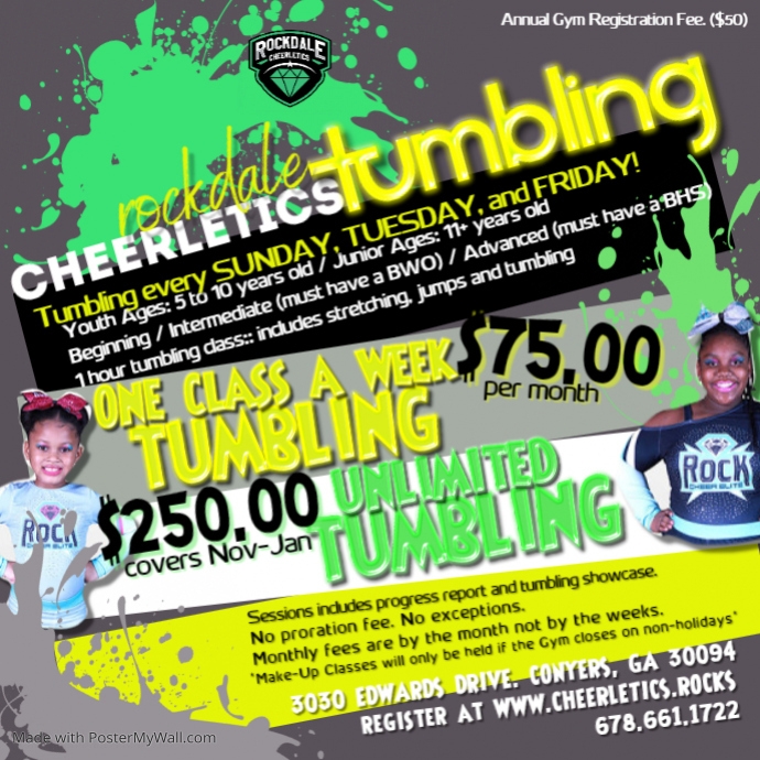 Copy of TUMBLING FLYER | PosterMyWall