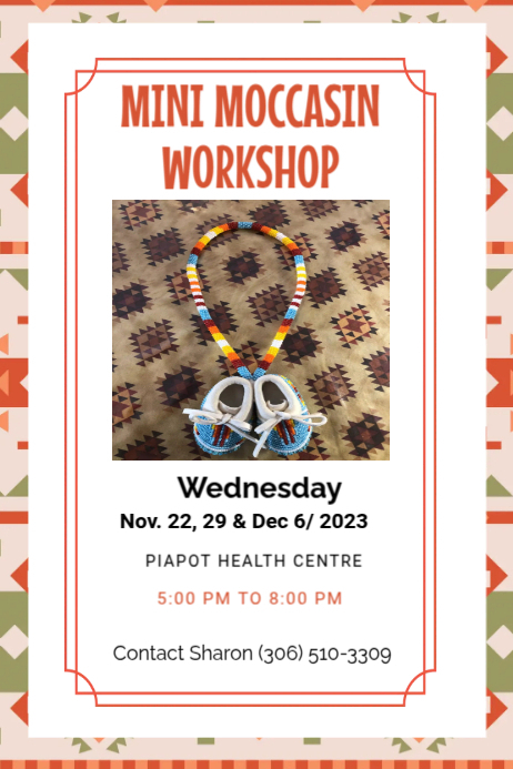 Mini Moccasin Workshop | PosterMyWall