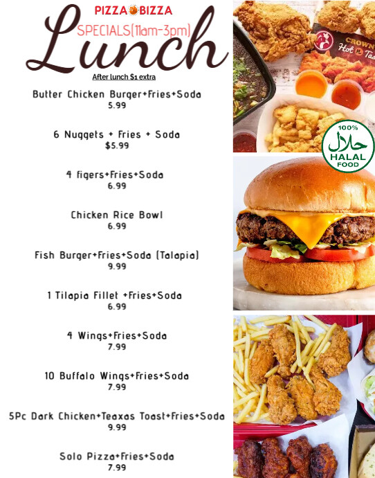 Brunch Menu Template Flyer (1) | PosterMyWall