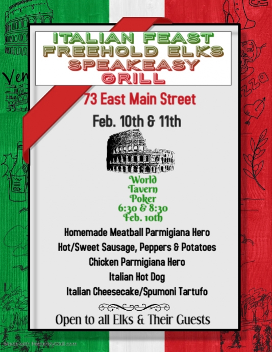 Copy of Copy of Copy of Italian Festival Event Dinner Night Flyer ...