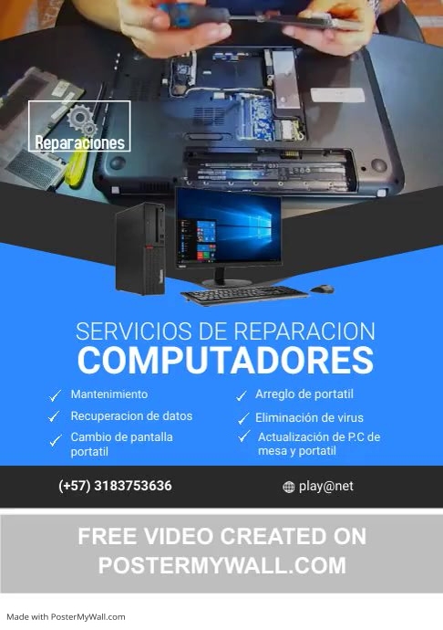 Copia de computer repair | PosterMyWall
