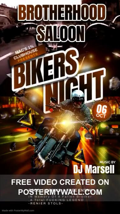 bikers night | PosterMyWall