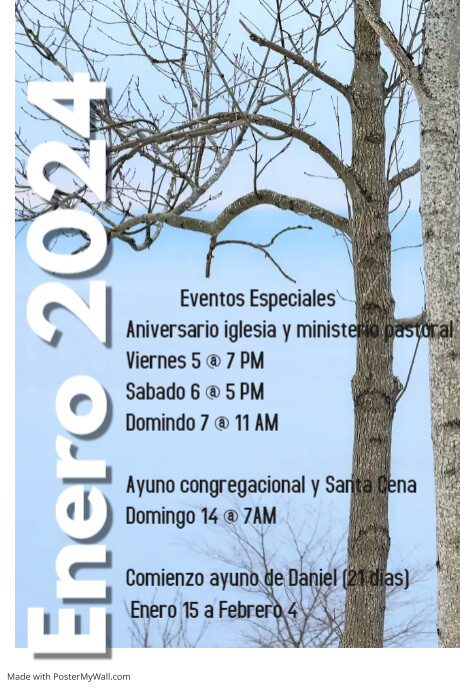 Copy of Winter Events Schedule Calendar Template | PosterMyWall