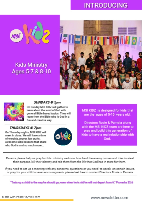 kids ministry flyer eng | PosterMyWall