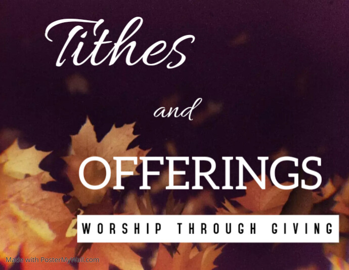 Tithes and Offerings | PosterMyWall