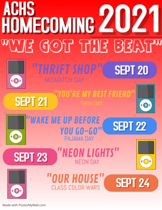 Copy of Homecoming Week Poster | PosterMyWall