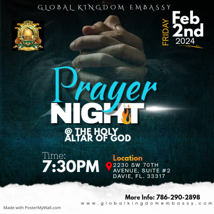 Prayer Night @ the Holy Atar of God (1) | PosterMyWall