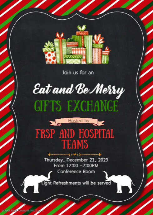 Copy of Christmas white elephant invitation | PosterMyWall