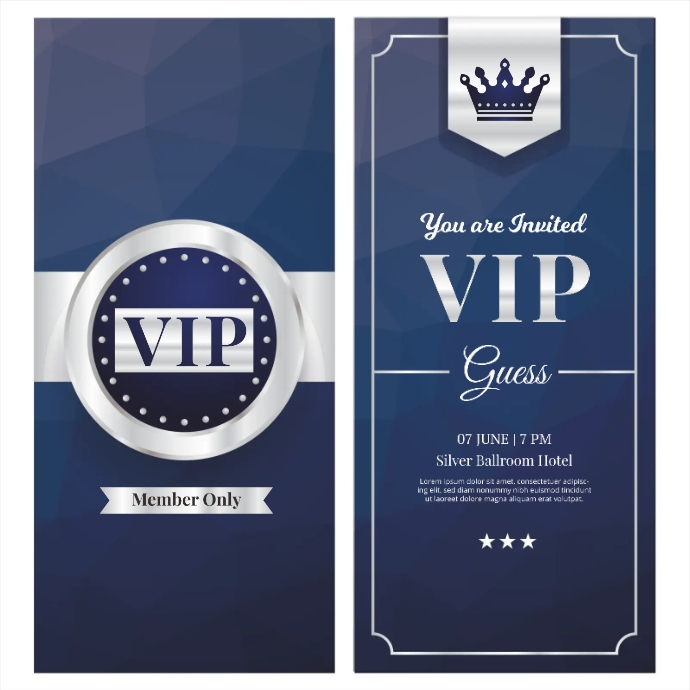LUXURY CROWN VIP ACCES TEMPLATE | PosterMyWall