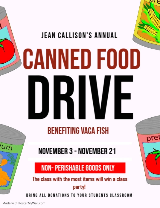 Can food drive | PosterMyWall