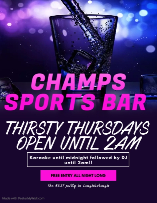 Copy of Thirsty Thursdays Club Flyer Template | PosterMyWall