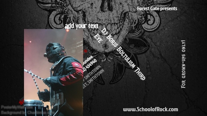 Copy of Death Metal Concert Flyer Template | PosterMyWall