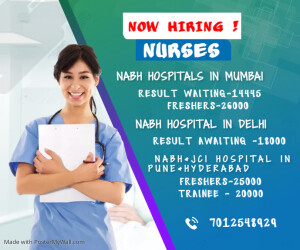 Nurses hiring Medium Rectangle | PosterMyWall