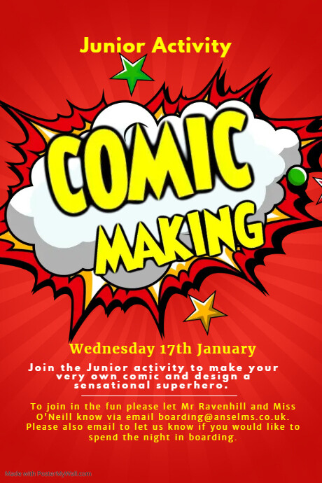 Comic Party Flyer Template | PosterMyWall