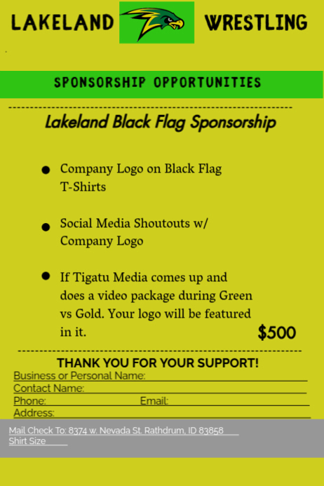 Sky Blue Event Sponsorship Poster | PosterMyWall