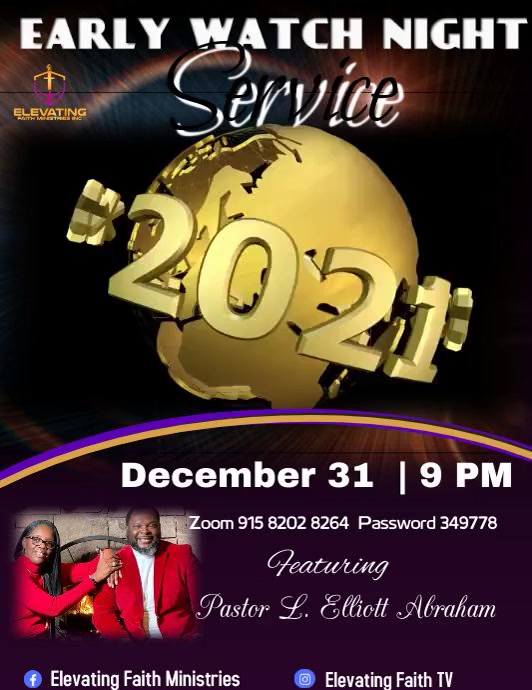 Copy of Watch Night Service | PosterMyWall